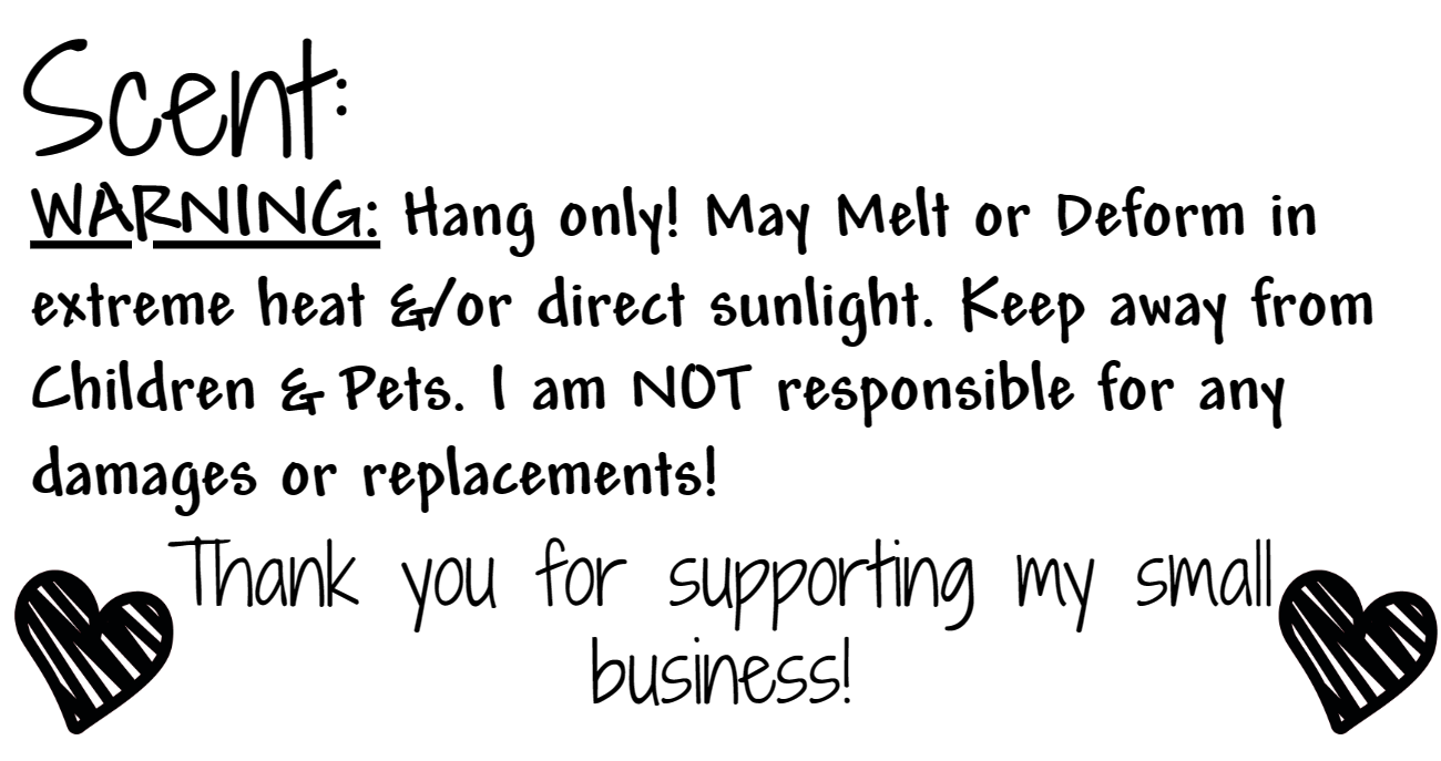 Generic Scent & Warning Label – The Neon Daisy LLC